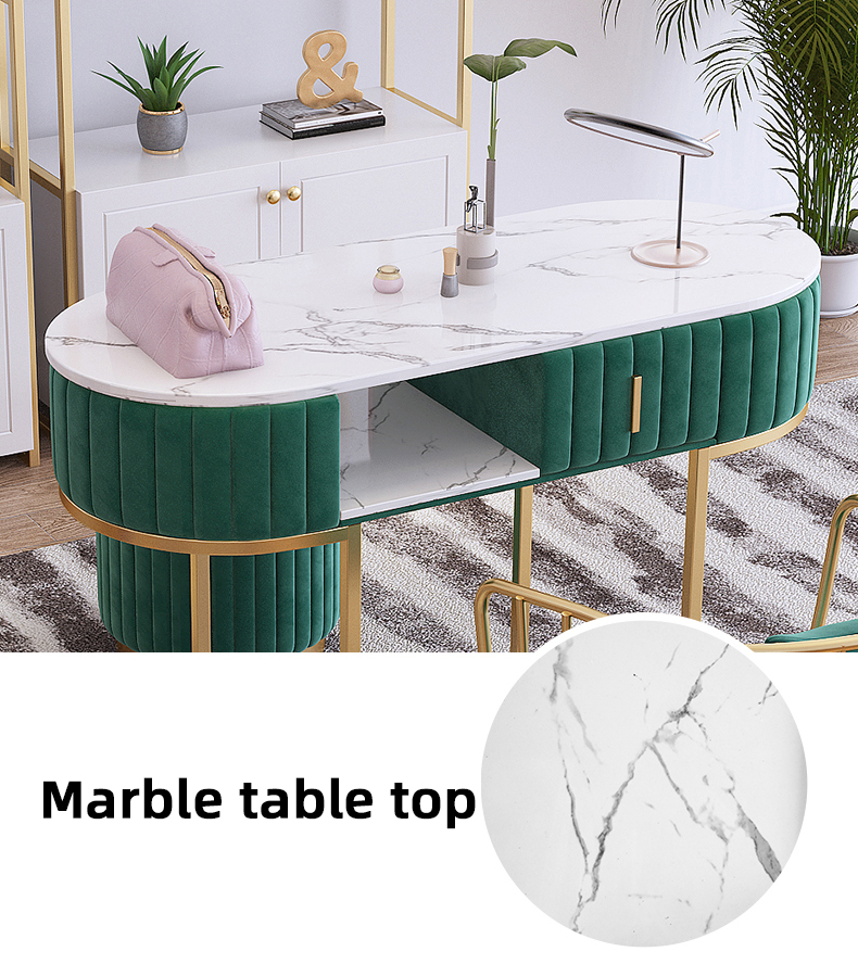 Pink Nail Table - meiyi